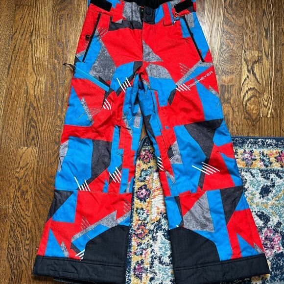 Obermeyer | Bottoms | Obermeyerkids Red And Blue Snow Pants | Poshmark